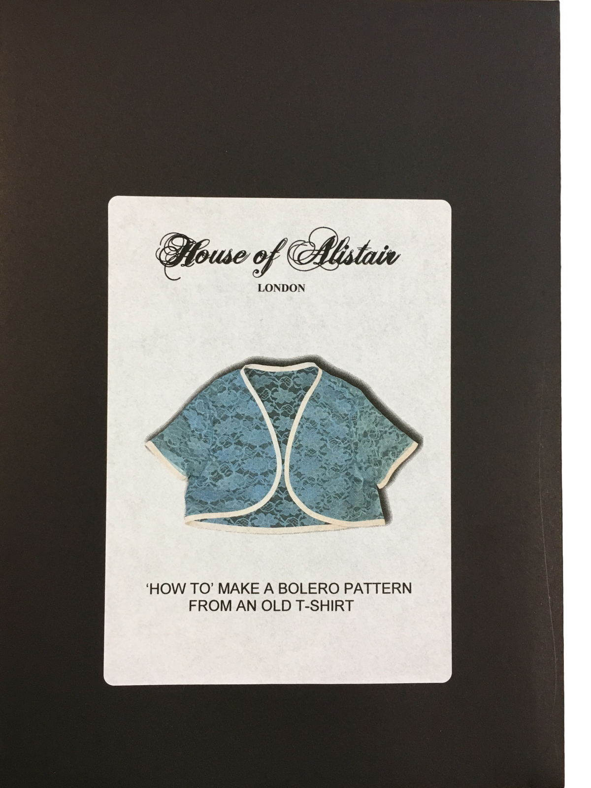 'How To Make' a Bolero Pattern – House of Alistair
